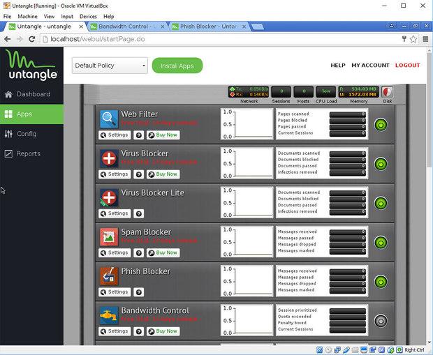 Untangle: recensione del router/firewall open source